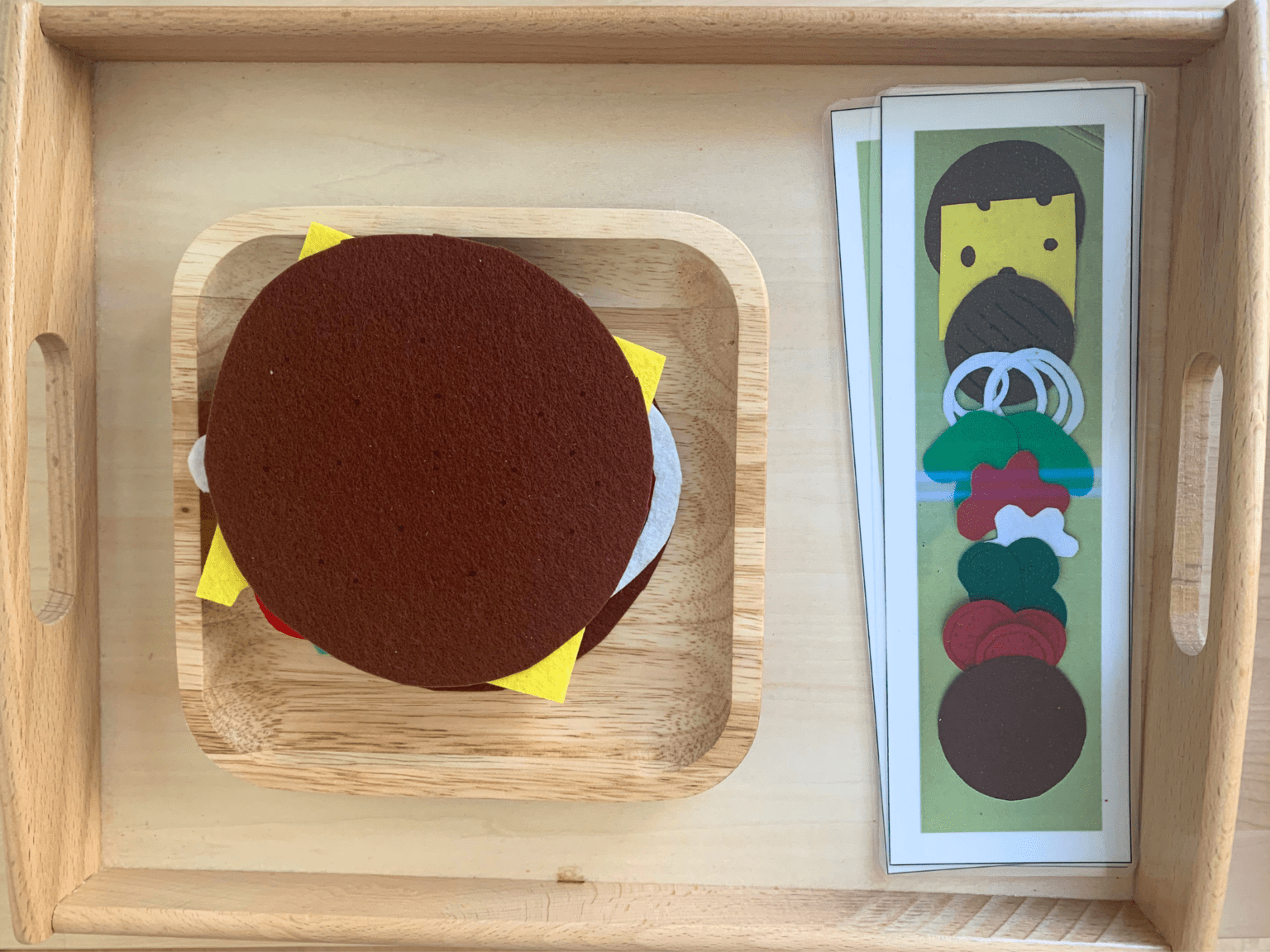 Burger Sequencing Tray - theenglishmethod.com