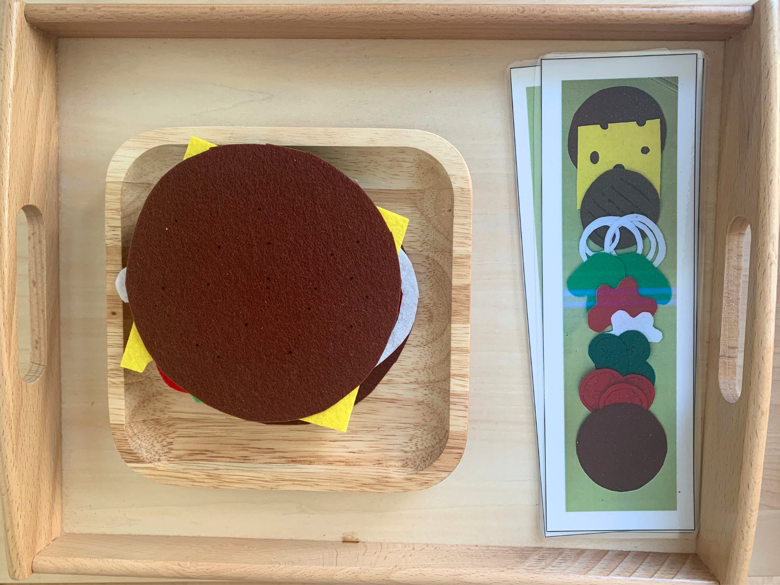 Burger Sequencing Tray - theenglishmethod.com