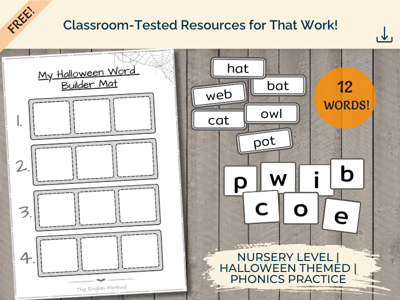 Halloween Free Printables - theenglishmethod.com