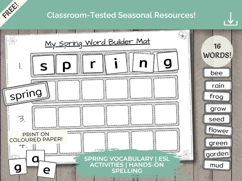 Spring Free Printables - theenglishmethod.com